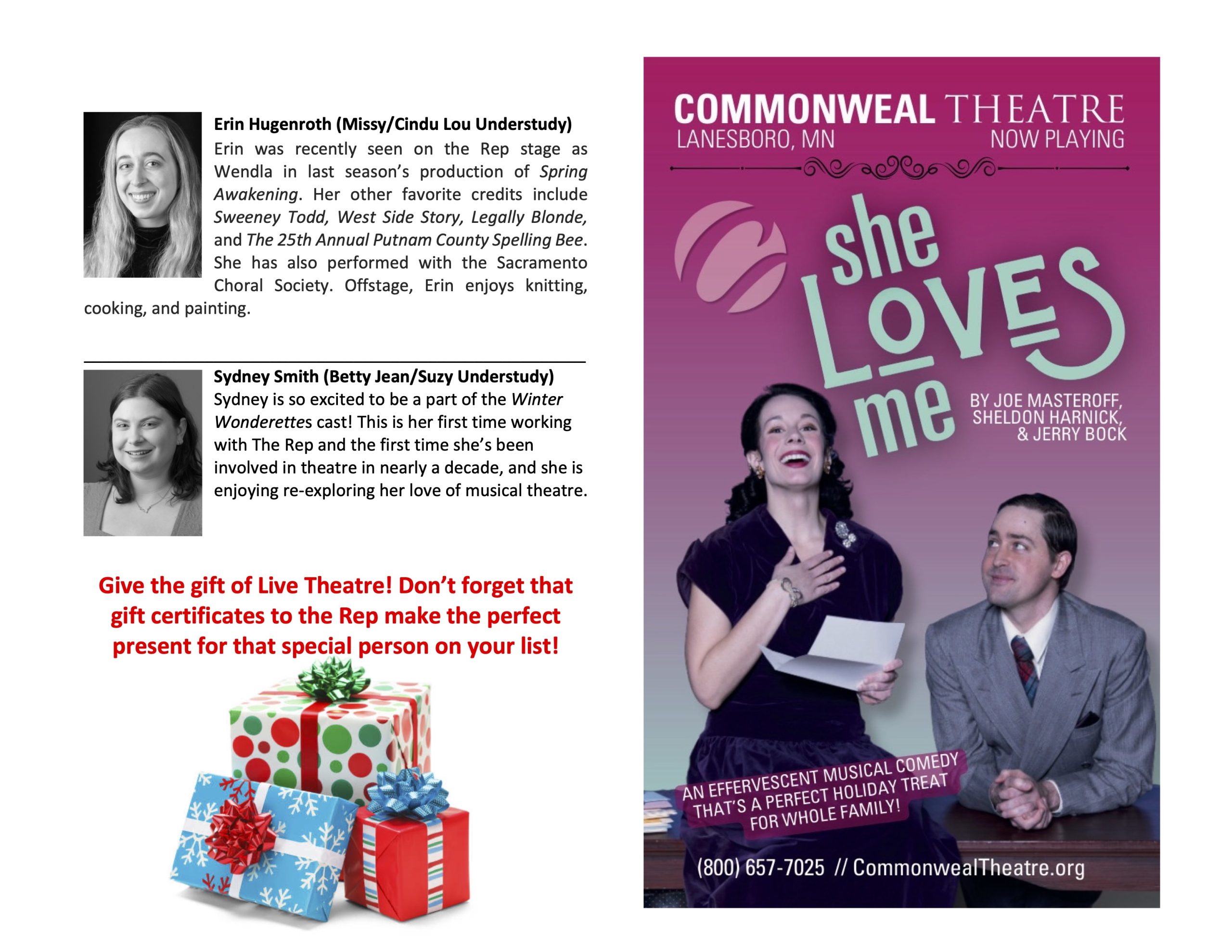 Program – Rochester Repertory Theatre